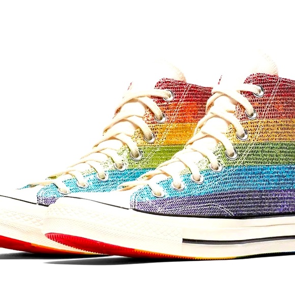 Converse | Shoes | Converse Pride X Miley Cyrus 65m859w Chuck 7 Rainbow ...